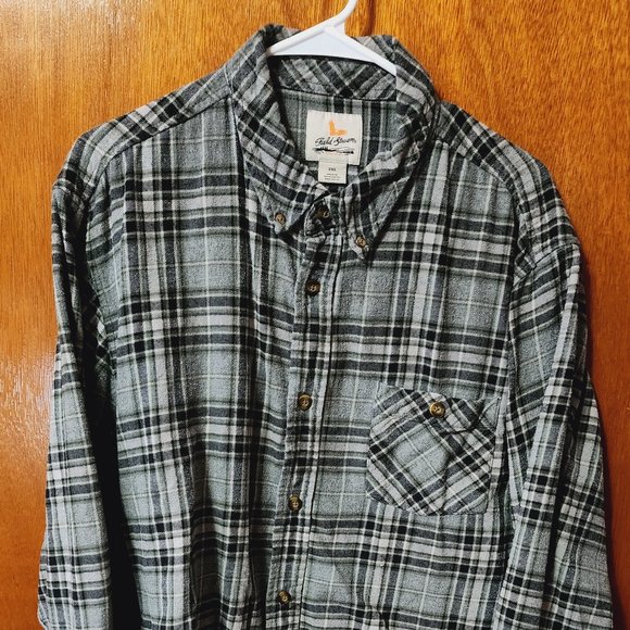 Field & Stream | Shirts | Mens 2x Field Stream Grayblack Plaid Flannel ...
